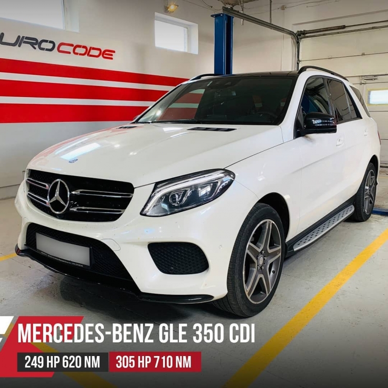Mercedes-Benz GLE 350CDI W166 чип тюнинг от Eurocode Tuning