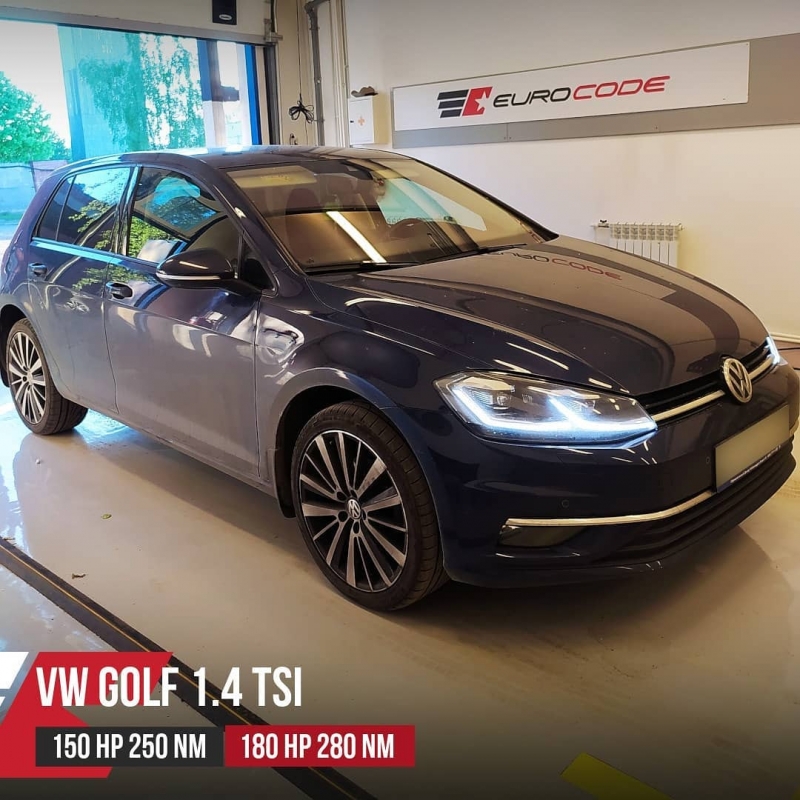Golf mk7 1.4TSI чип тюнинг от Eurocode Tuning