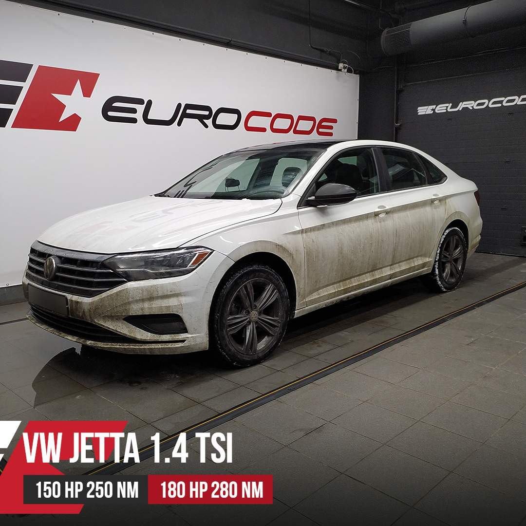 VW Jetta mk7 1,4TSI чип тюнинг от Eurocode Tuning