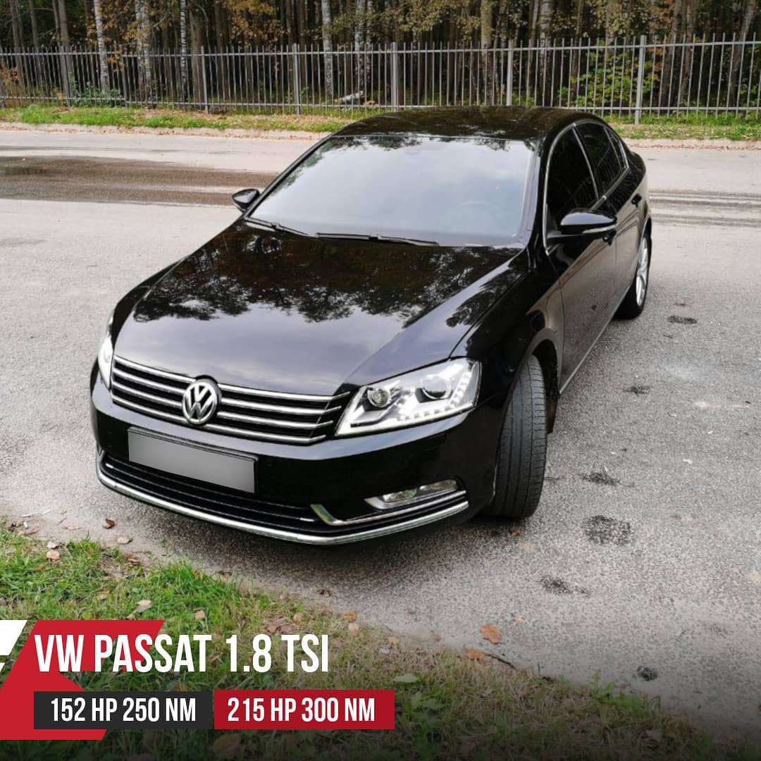 VW Passat B7 1,8TSI чип тюнинг от Eurocode Tuning